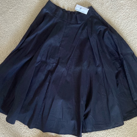 Foreign Exchange | Skirts | Black Full High Waisted Midi Skirt | Poshmark